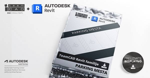 Preuzmite TeamCAD Revit familije: Parking mesta - GeoINOVA